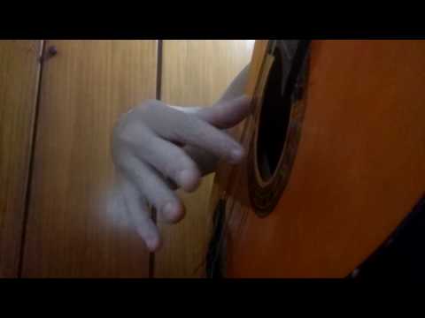 Treinando siririca no violão