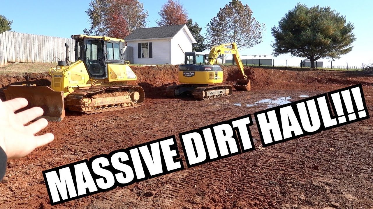 MOVING 1 500 TONS OF DIRT FROM MY BACKYARD YouTube