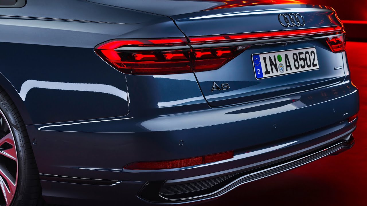 New Audi A8 L (2022) Digital Matrix LED headlights and OLED rear lights ...