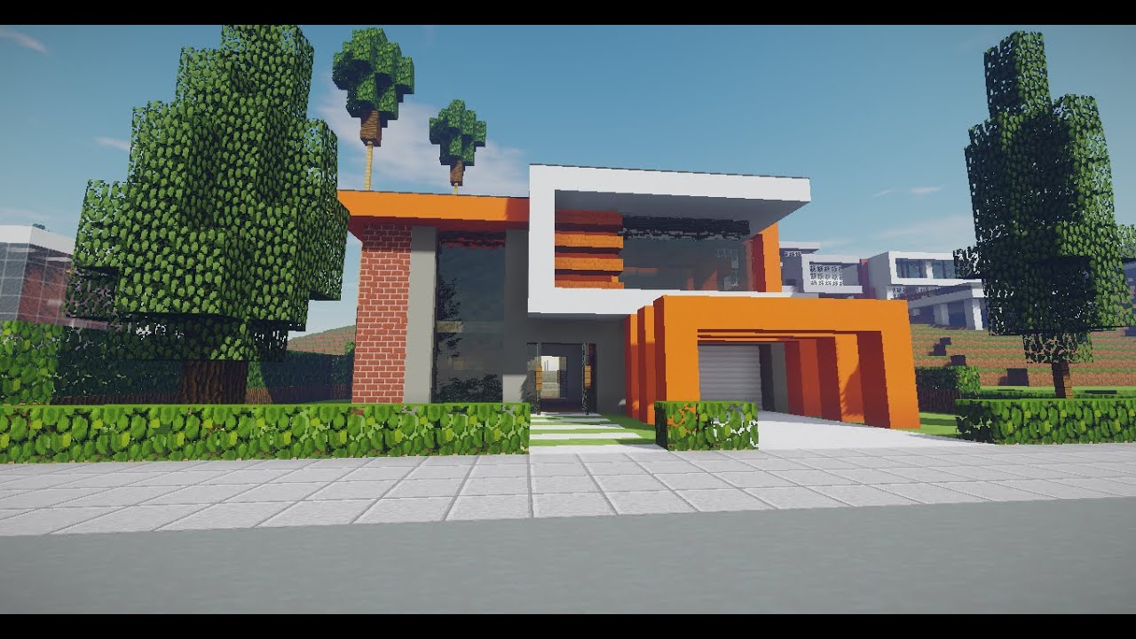 Minecraft Map Los Angeles City Ep 2 (Modern Neighborhood) - YouTube