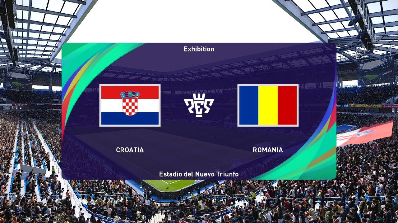 Croatia U21 vs Romania U21 (27/06/2023) UEFA U21 EURO 2024 PES 2021 ...