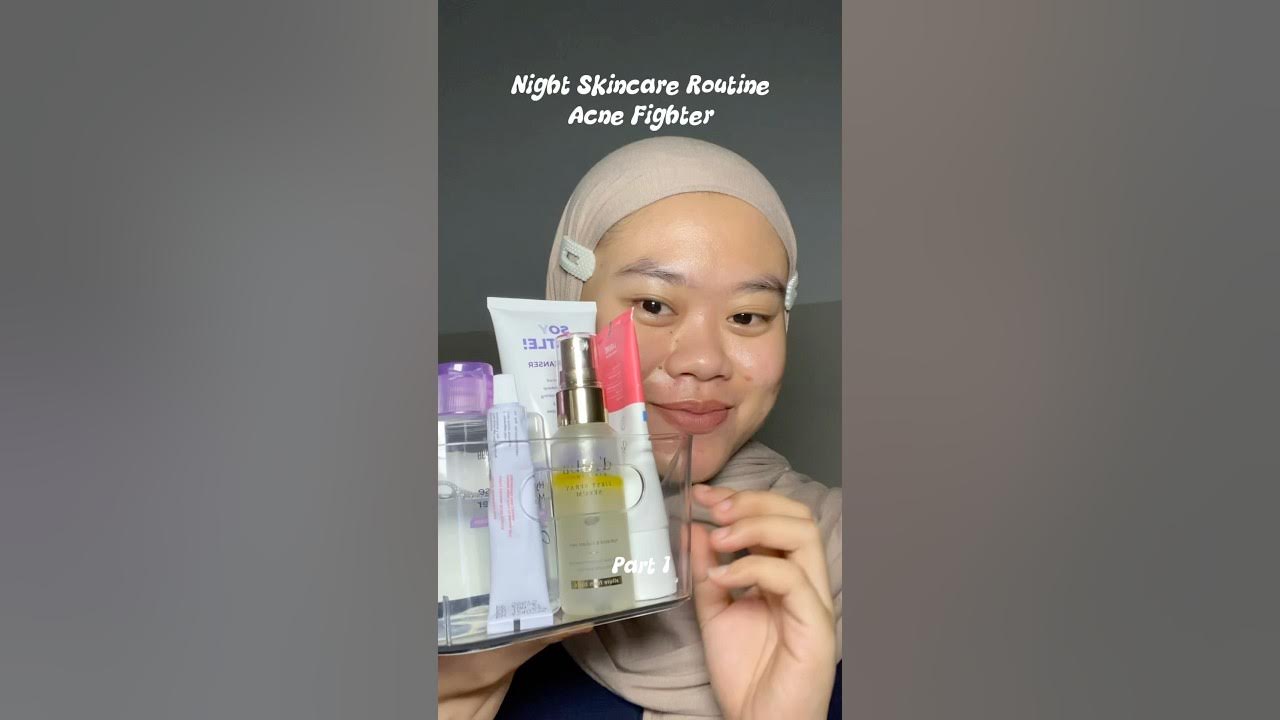 Night skincare routine as an acne fighter ⏰ #nightskinroutine #acneproneskin #shortvideo - YouTube