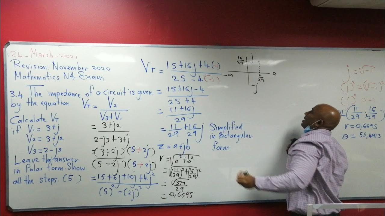 Maths N4 November 2020 exam part 4 - YouTube