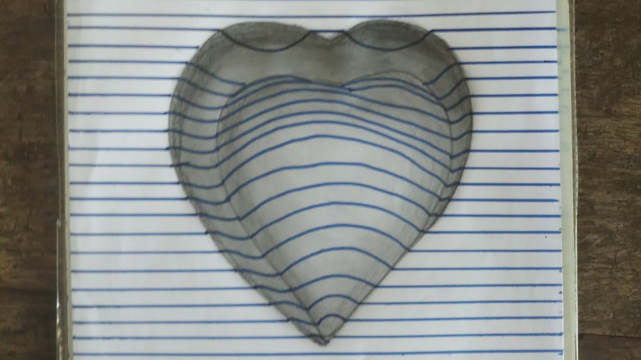 EASY 3D DRAWING TRICK - YouTube