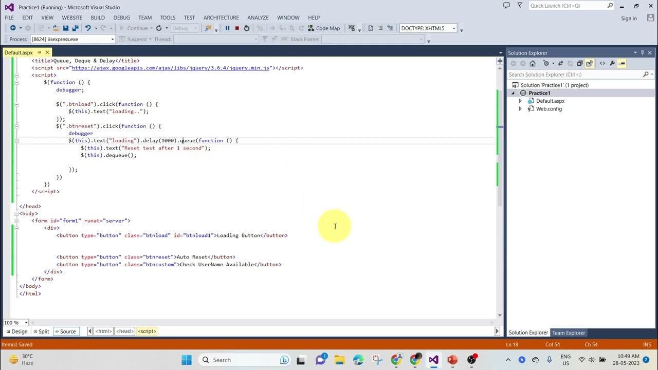 Jquery: Use $.Queue() Method to Display Text After an Second - YouTube