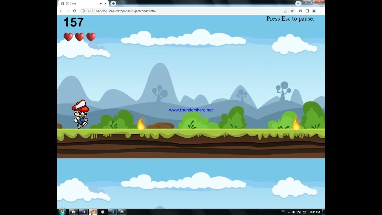 JavaScript 2D game | Java Institute for Advanced Technology | Yasith Madushan - YouTube