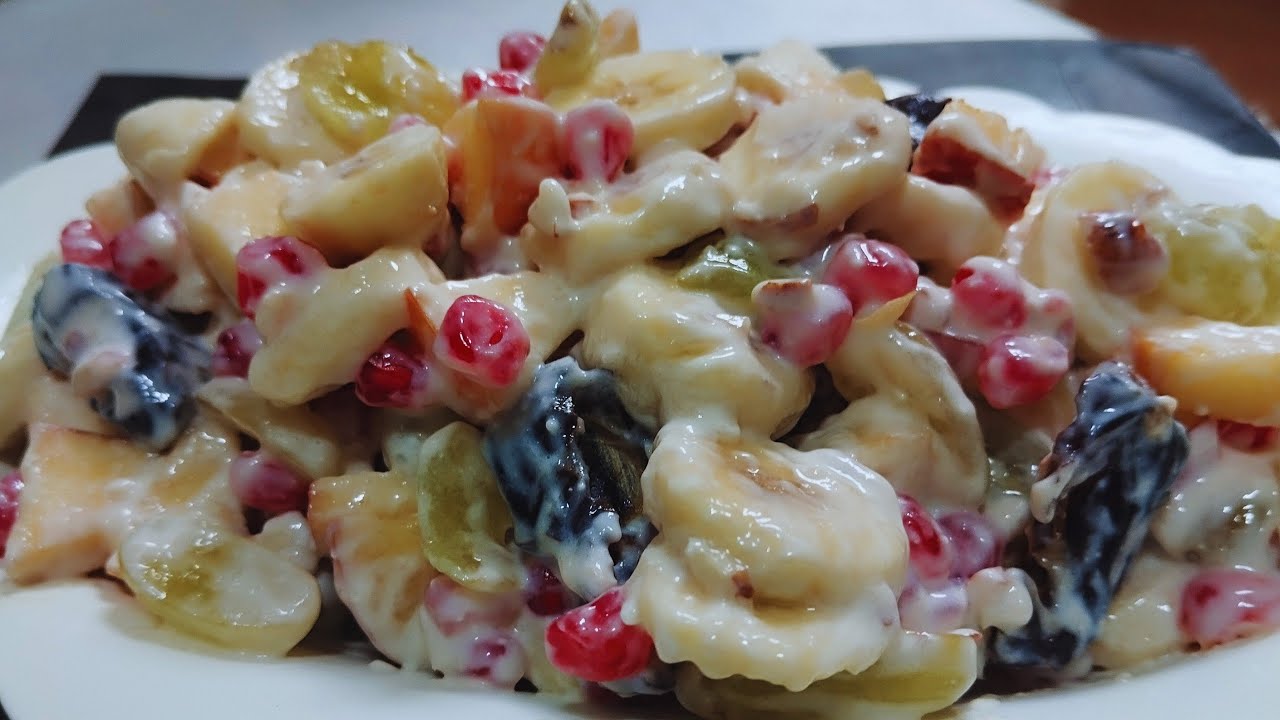 Cream Fruit Chaat |Quick easy Creamy fruit recipe - YouTube