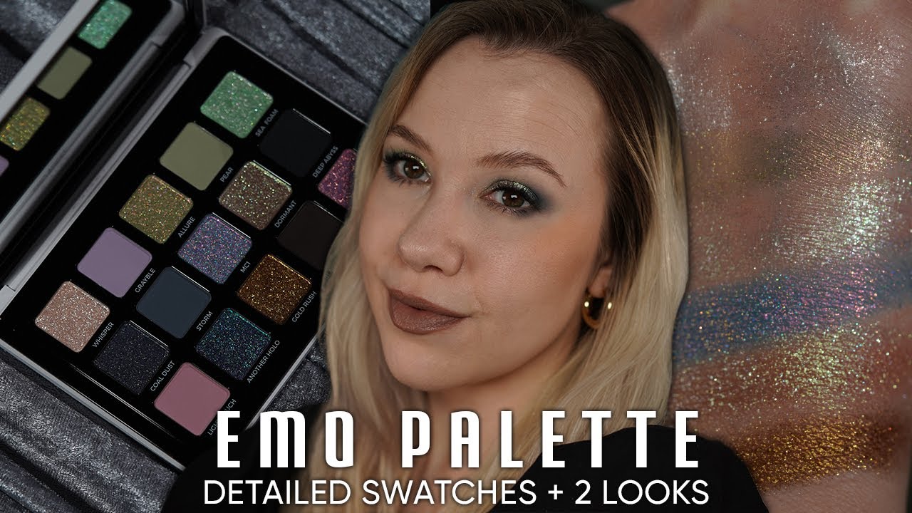 Adept Cosmetics Emo Palette | Detailed swatches and 2 looks - YouTube