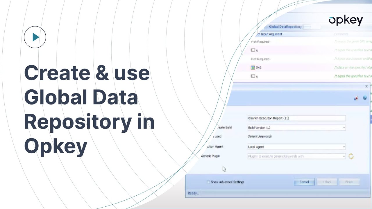 Create & use Global Data Repository in OpKey - YouTube