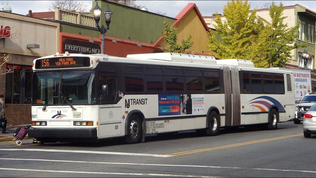 NJT Neoplan AN459 #9507 on the 156 to NY via Park Ave (Inside) in HD ...