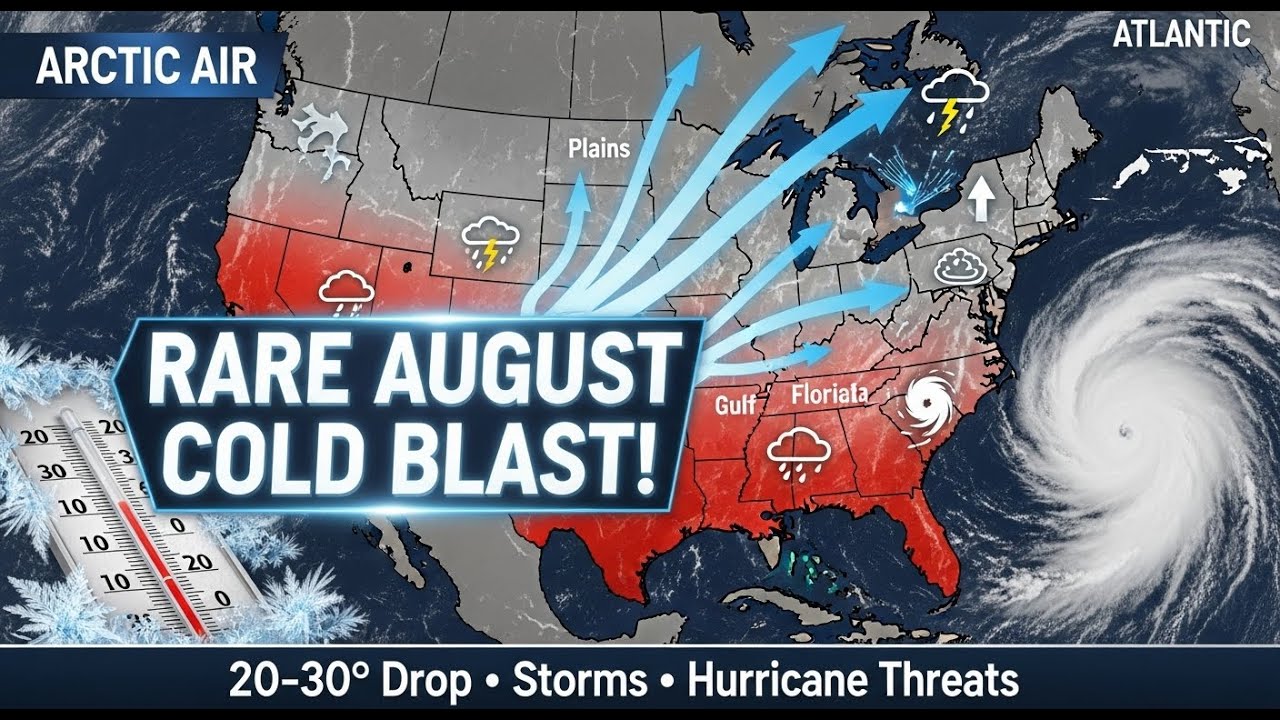 Coldest August in Years? U.S. Weather Shocker & Hurricane Alerts! - YouTube
