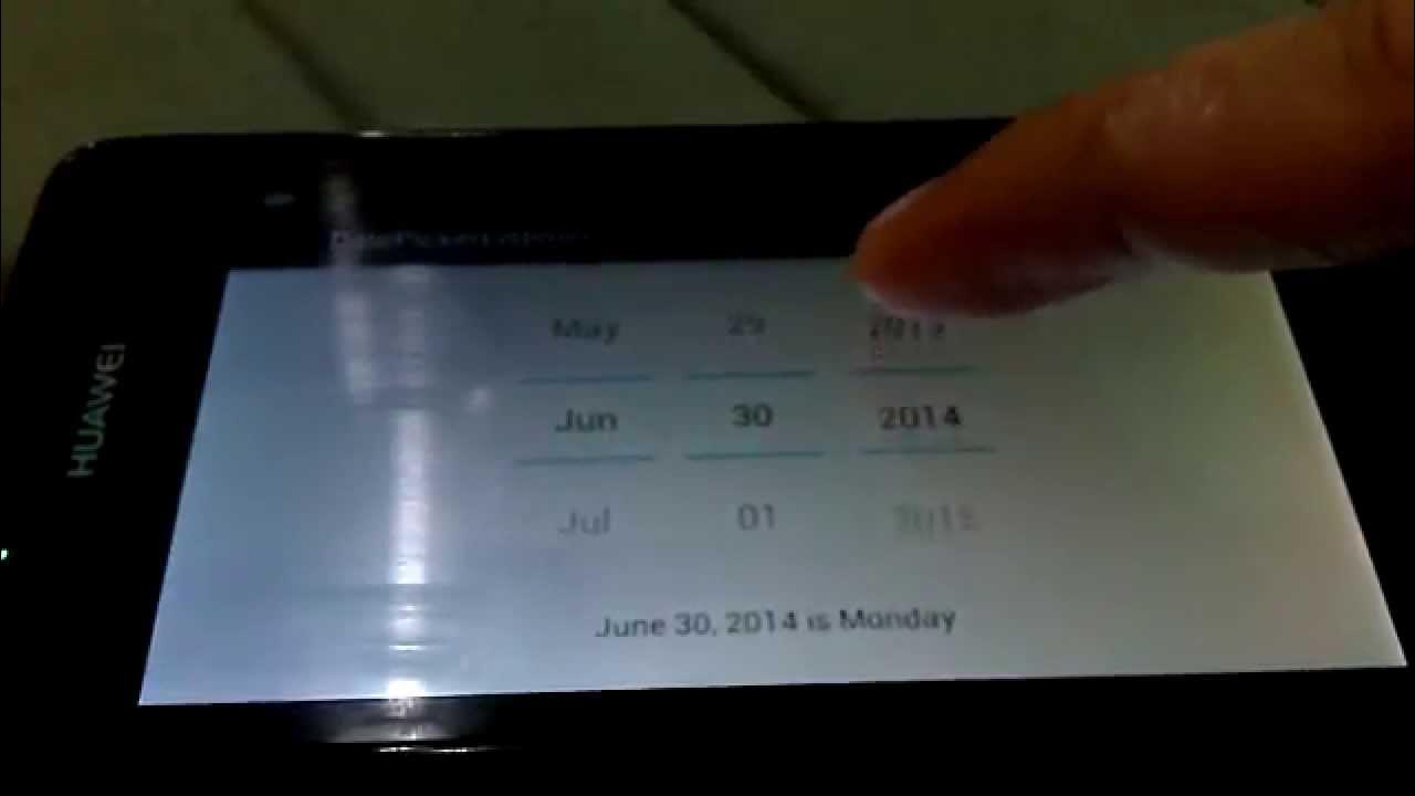 Output: Android Date Picker Example - YouTube