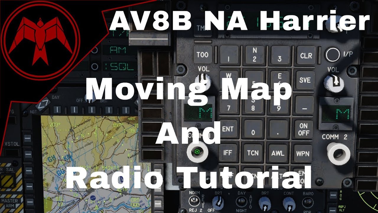 Harrier EHSD Moving Map and Realistic UFC Radio Tutorial - YouTube