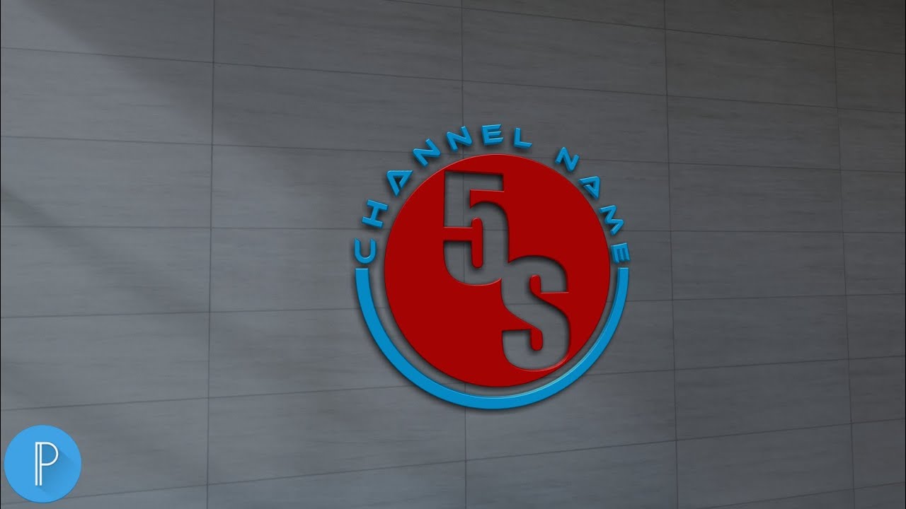 5S'' 3D professional logo design on android mobile, Pixellab tutorial ...