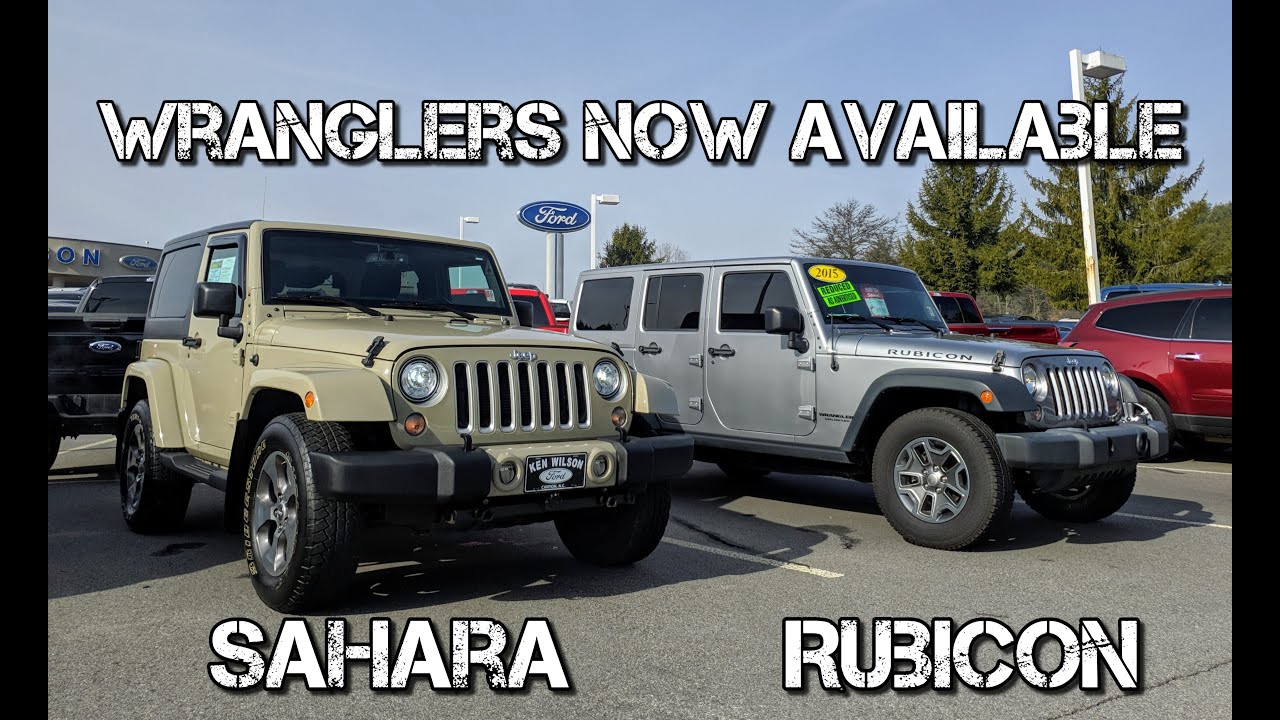 Jeep Wrangler Rubicon and Sahara Edition Walk Around - YouTube