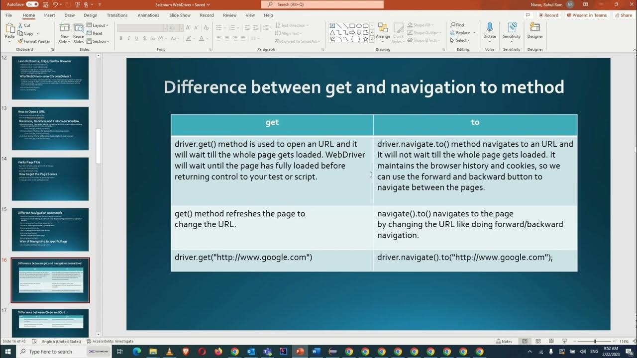 🔥difference Between Selenium Get And To Method Selenium Webdriver 🔥 Youtube