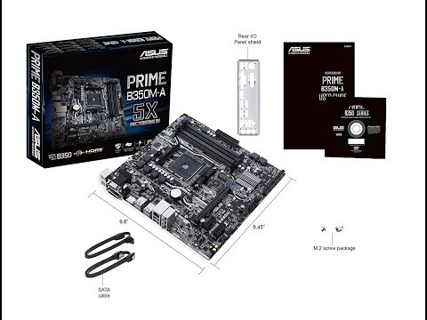 ASUS PRIME B350M-A anakart kutu açılımı 'Unboxing' ve Özellikleri