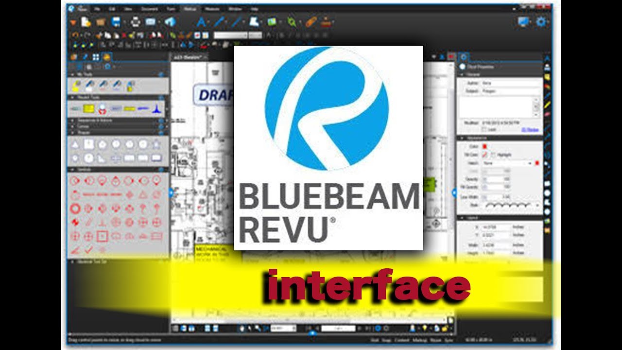 BLUEBEAM REVU - interface - YouTube