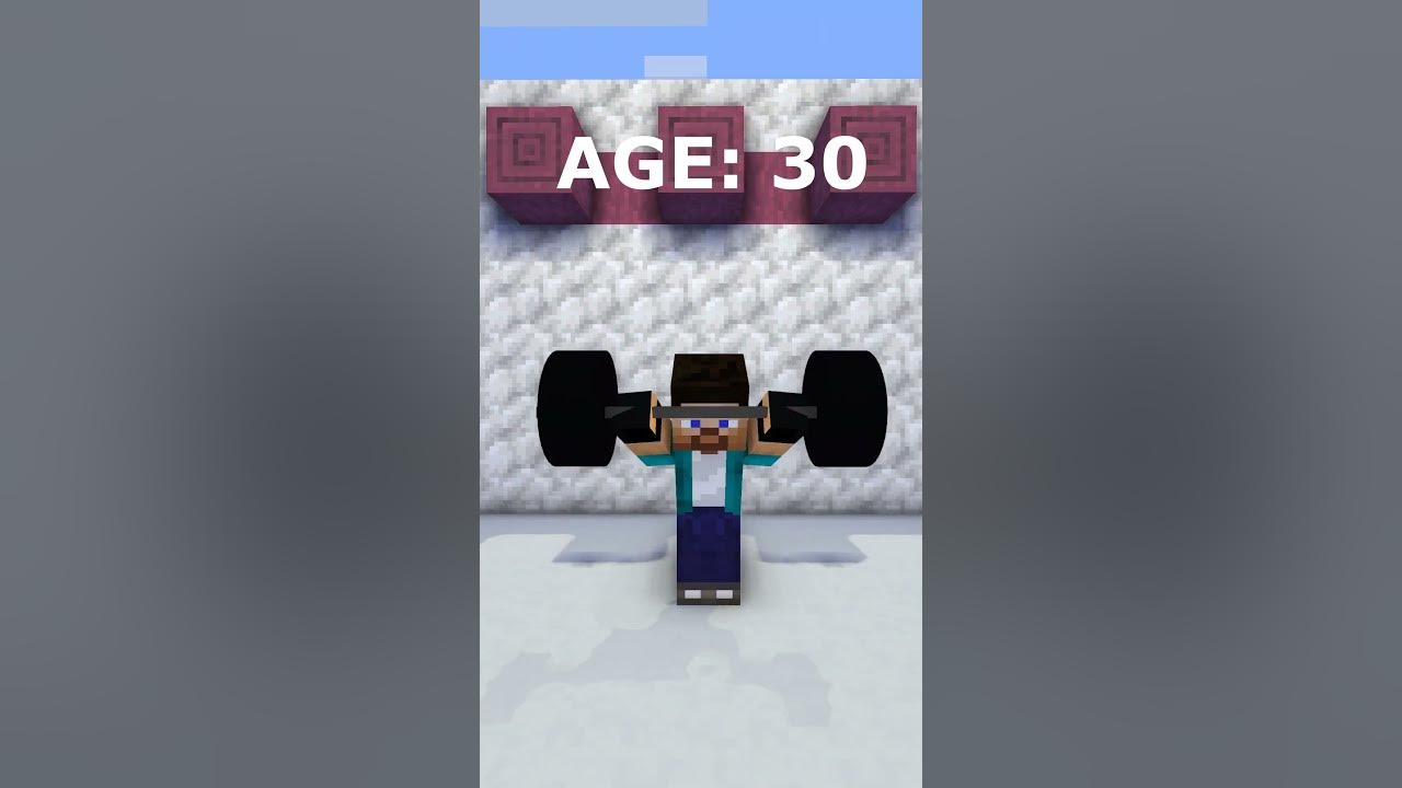 Barbell Age 10, 30, 80 - Minecraft Animation - YouTube
