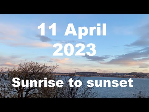 Sunrise to sunset on 11 April 2023 | 4K | Timelapse