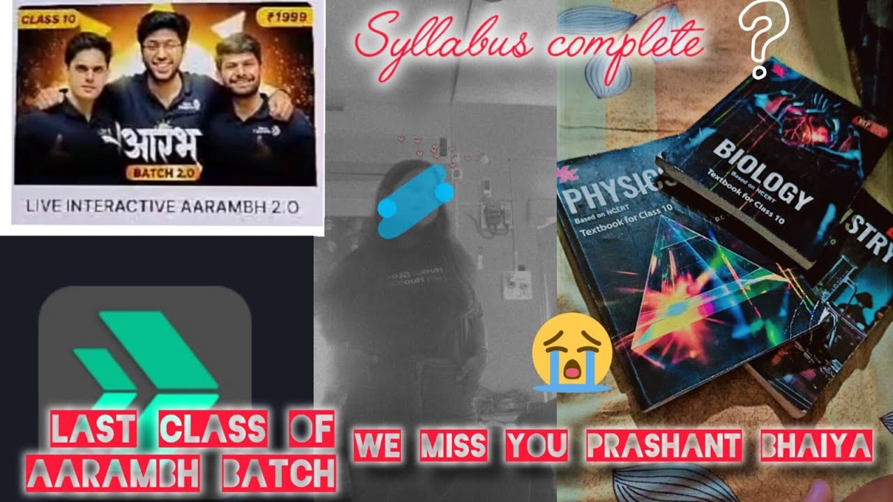 Last class of aarambh batch/last class of Prashant kirad/A day in my as a cbse 10th grader ...
