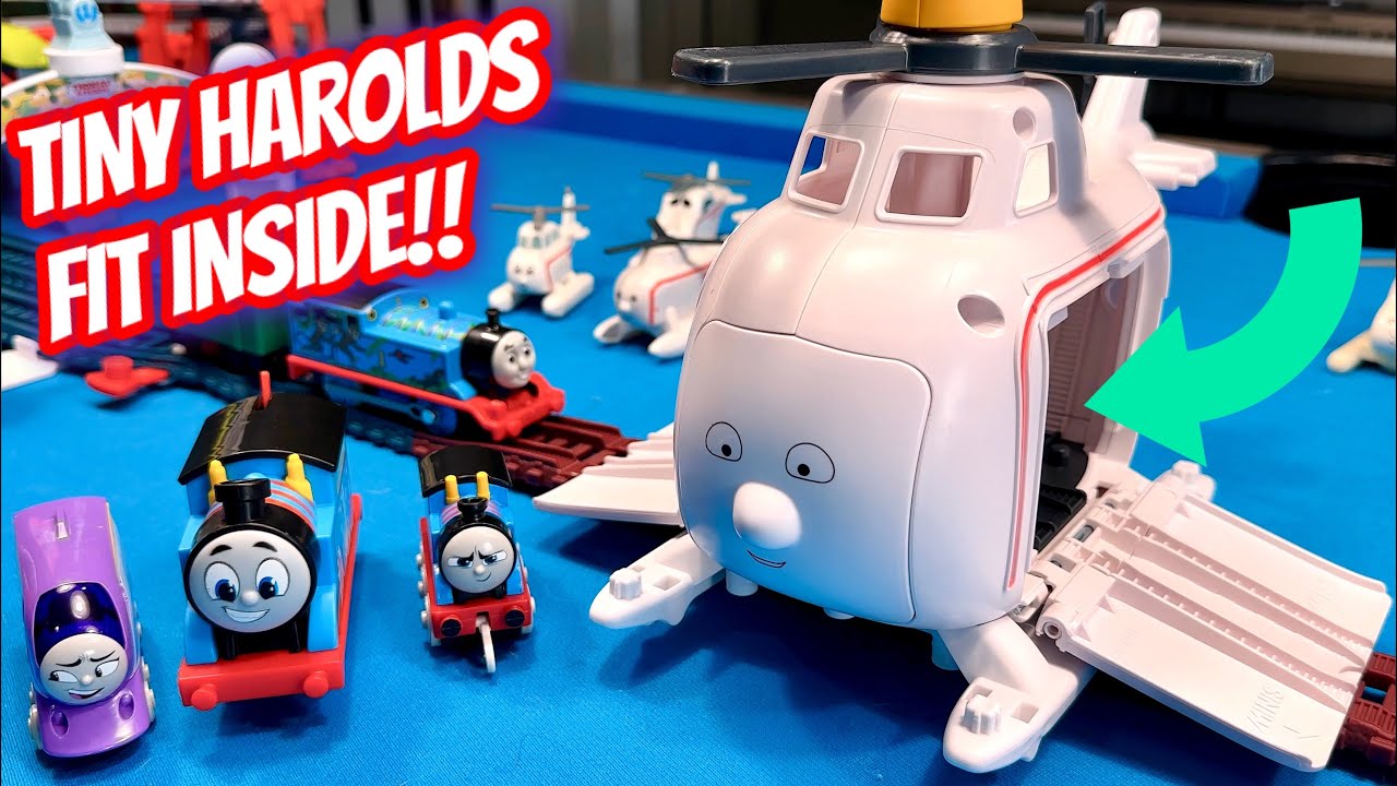 Unboxing the Giant Press N Spin Harold TRACKMASTER: Tiny Harolds Inside ...