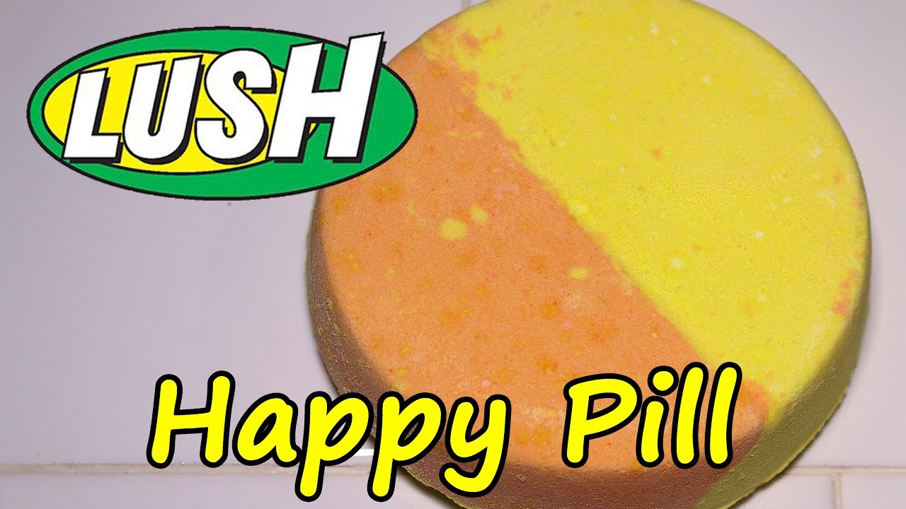 LUSH - HAPPY PILL Bath Bomb - DEMO - Underwater - REVIEW Lush UK SLOW ...