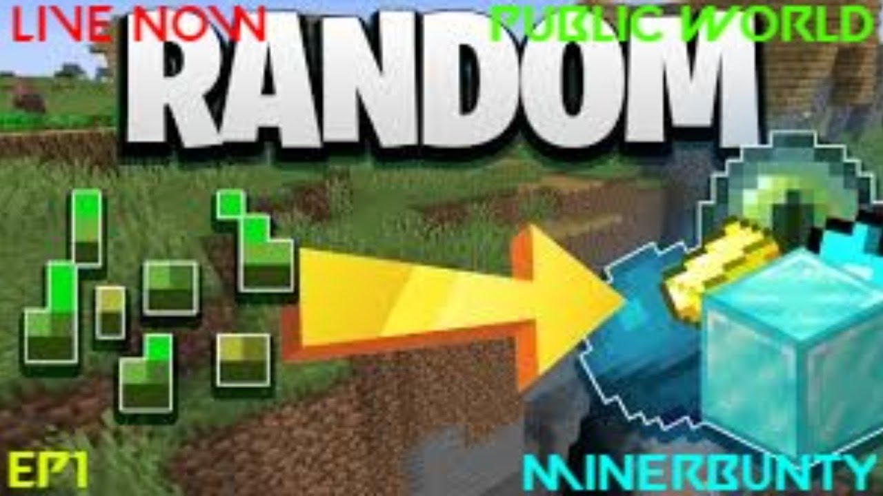 MINECRAFT BEDROCK Live now!!! Playing Randomizer Drop World - YouTube