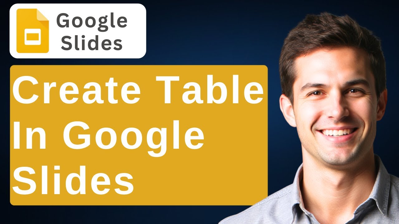 How to Create a Table in Google Slides [2026 Guide] - YouTube