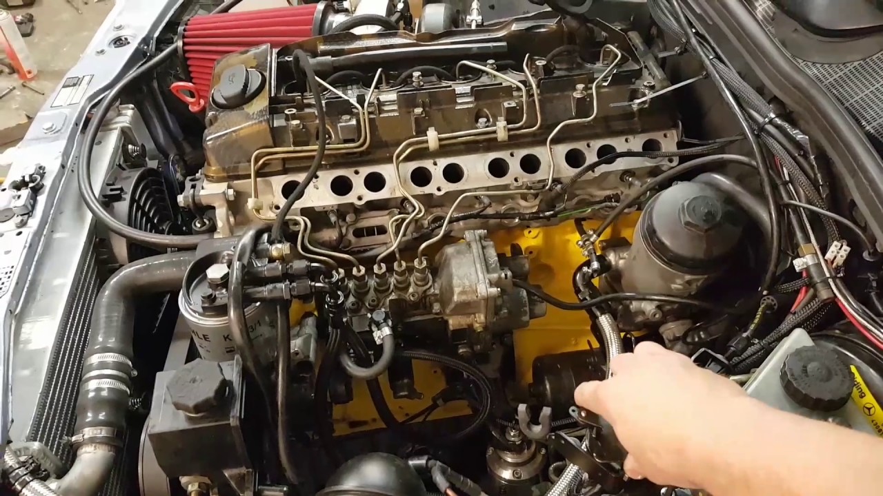 Mercedes 190 om605 Stroker 2,75 Superturbo - YouTube