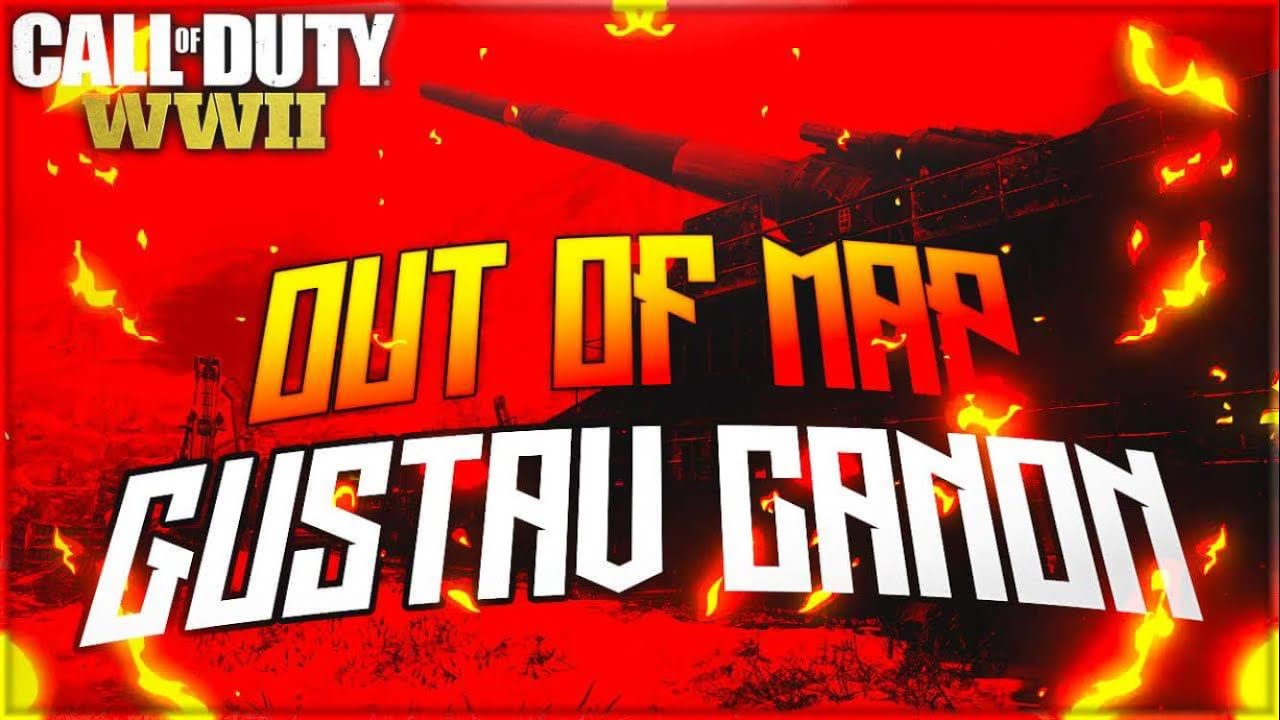 COD WW2 GLITCHES *NEW* OUT OF MAP GLITCH ON "GUSTAV CANNON" (WW2 ...