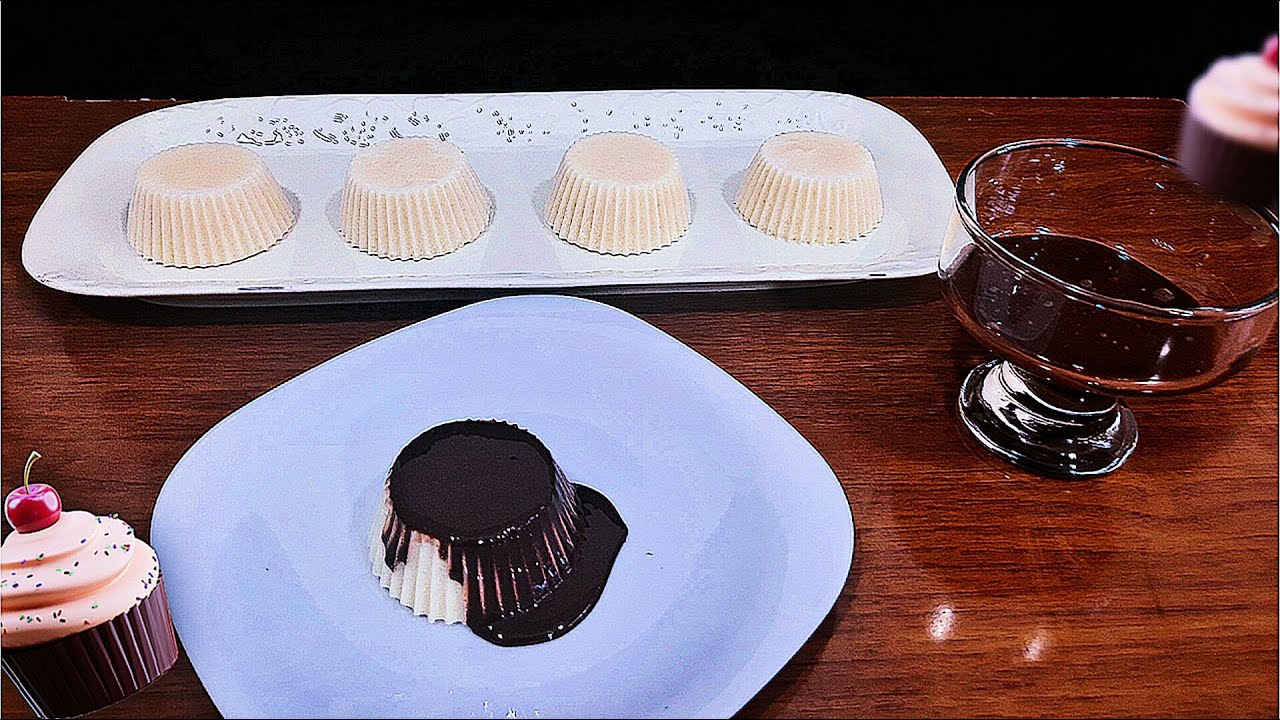 Delicious and easy dessert! No cream! No electric mixer! no oven - YouTube