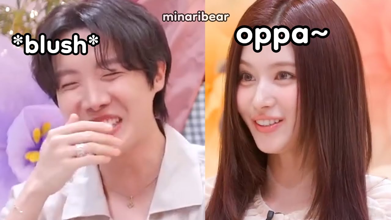 sana's *oppa* attack making jhope flustered ft. his thoughts post-interview - YouTube