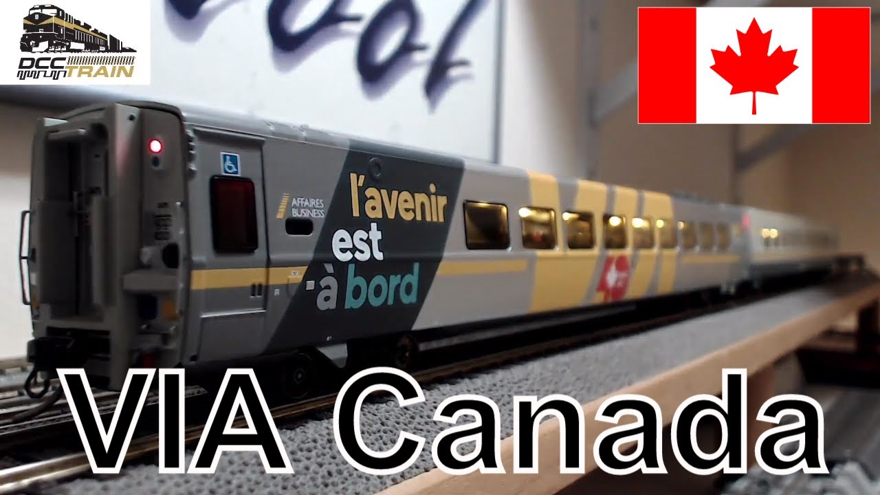 HO Rapido HO Scale LRC Coaches VIA Canada - YouTube