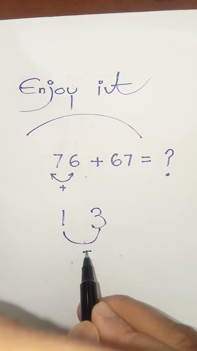 soft technique of addition # shorts # youtube shorts # short math # math for fun - YouTube