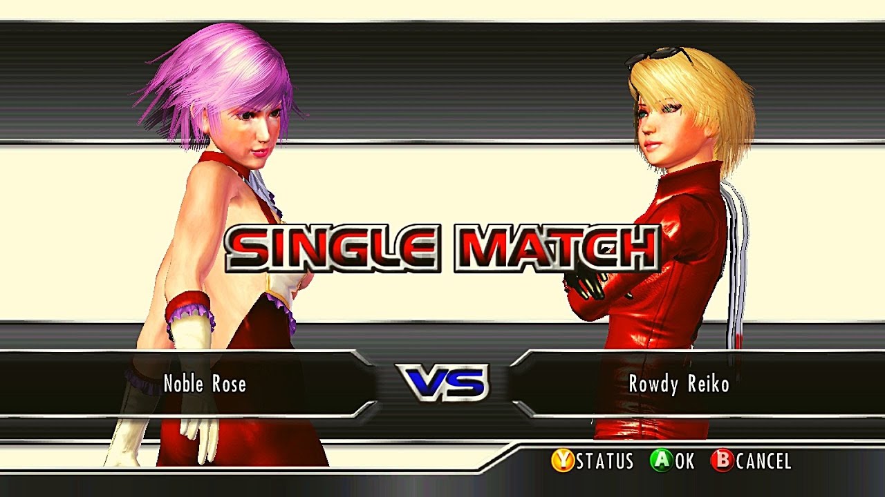 Rumble Roses XX Noble Rose vs Rowdy Reiko - YouTube