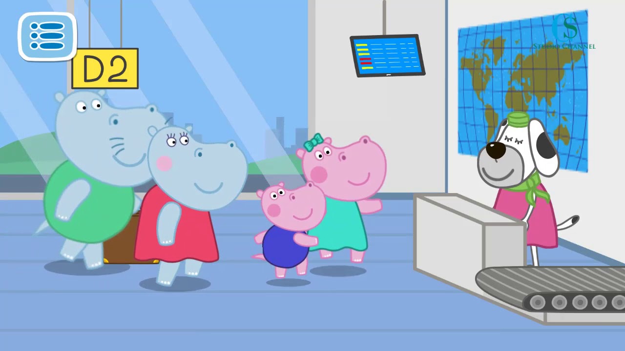 Hippo English Episode I Hippo Family : Airport Adventures - YouTube