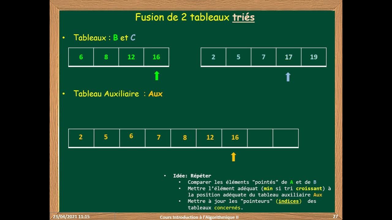 Alg_006 Tri par Fusion - Merge Sort part 01 - YouTube