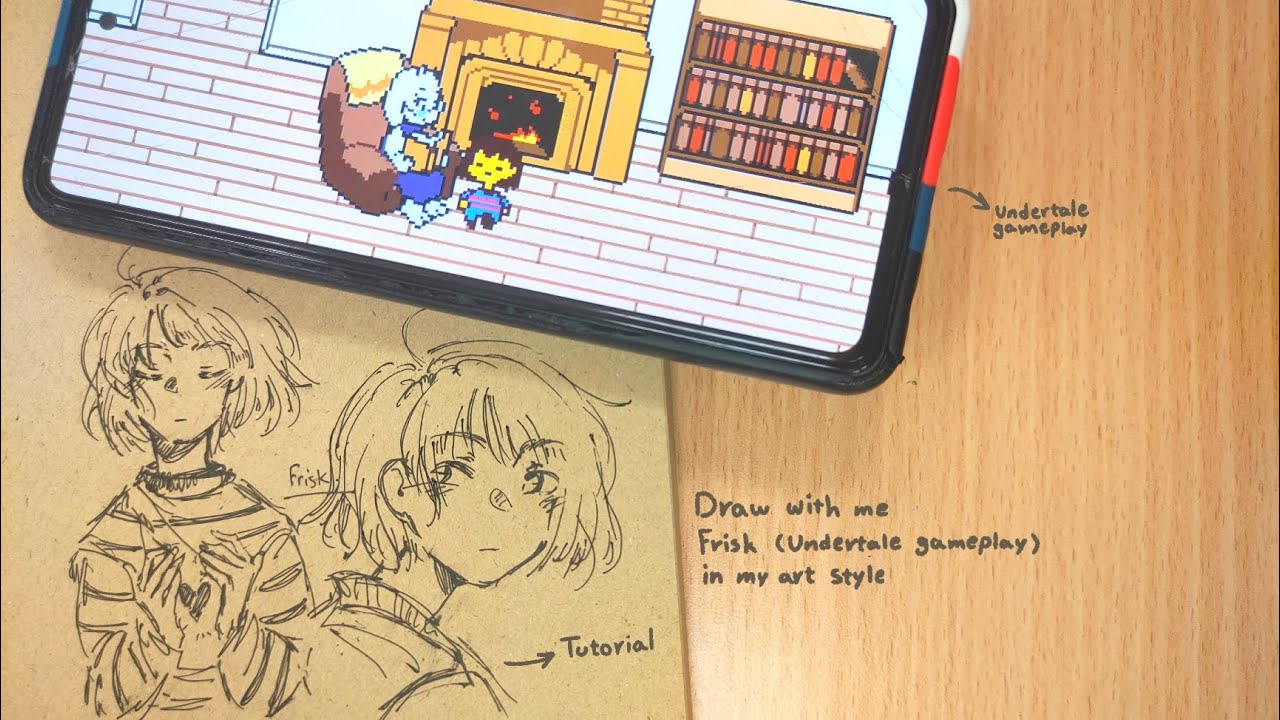 [Draw With Me] Frisk (Undertale gameplay) - Frisk fan art - anime ...