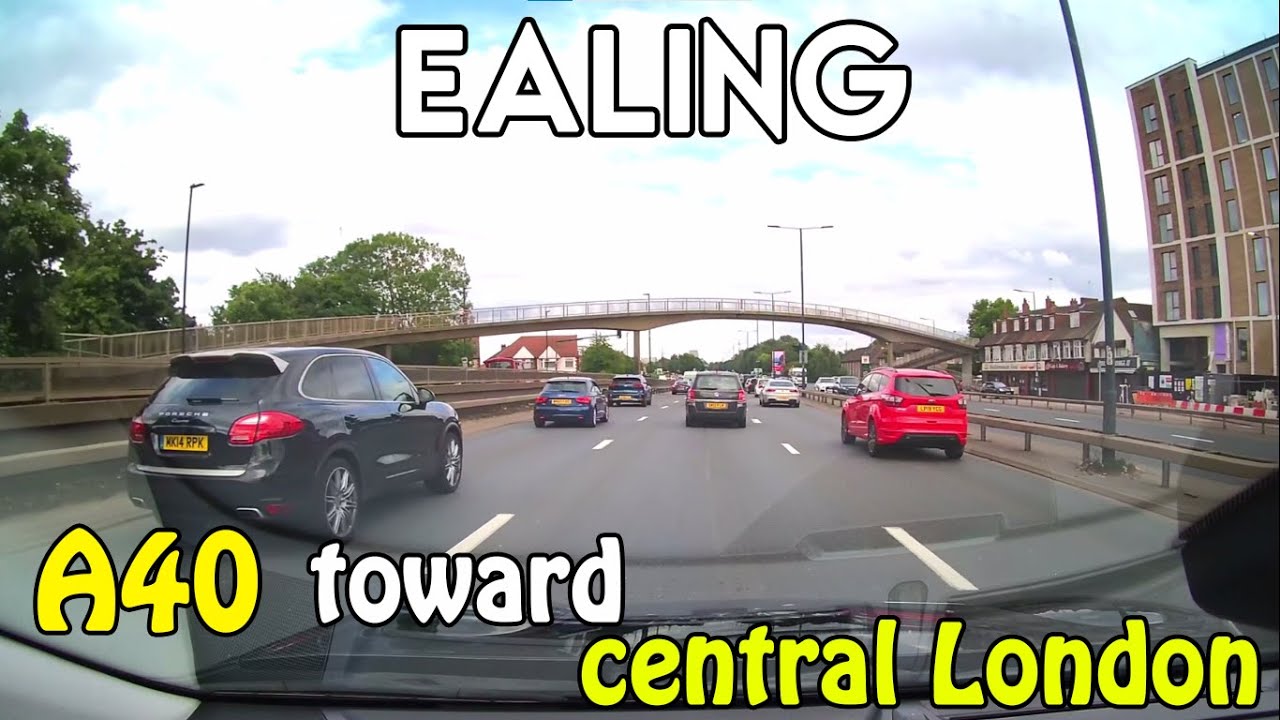 Ealing | A40 toward central London - YouTube