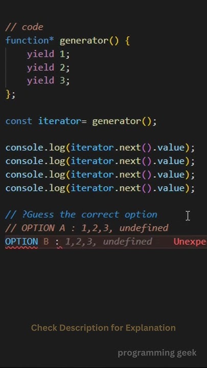 Javascript Quiz Lets Play With Yield Keyword In Js Programming Javascript Coding Quiz Code