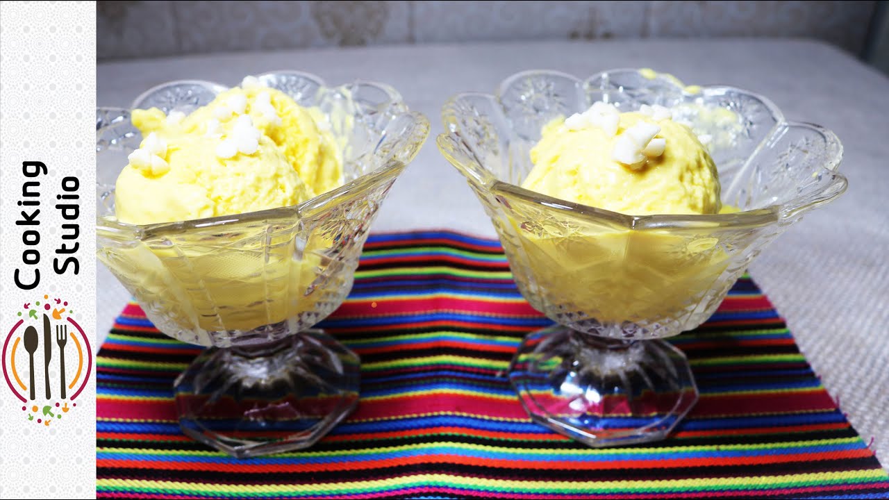Mango Ice Cream Recipe By Cooking Studio | Mango Ice Cream With 3 ...