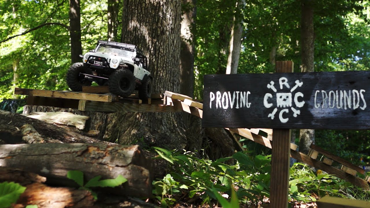Backyard RC Trail Course: First Run At The Proving Grounds - YouTube