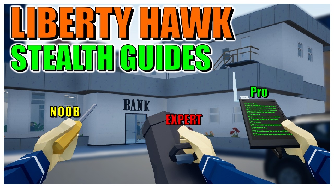 3 Liberty Hawk Heist Stealth Guides! (One Armed Robber Guides) - YouTube