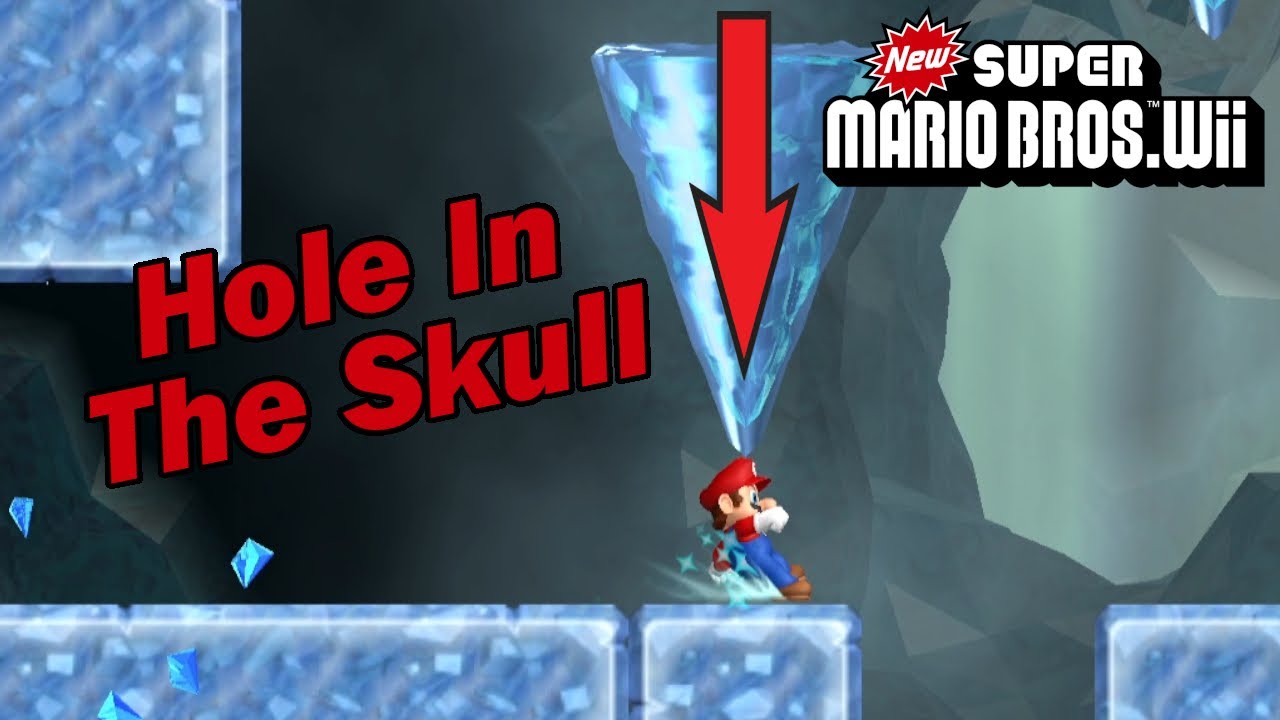 An icicle drives into Mario's skull - New Super Mario Bros. Wii - YouTube