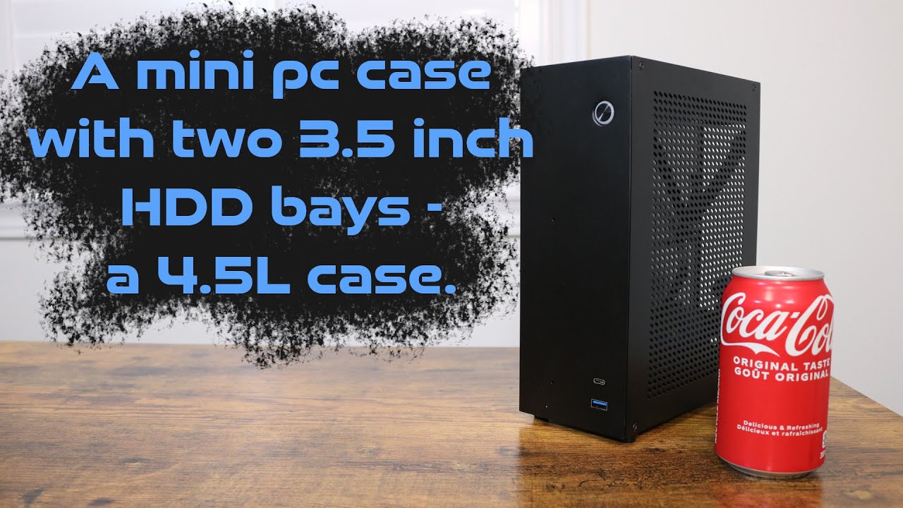 A mini pc case with two 3.5 inch HDD bays - a 4.5L case - YouTube