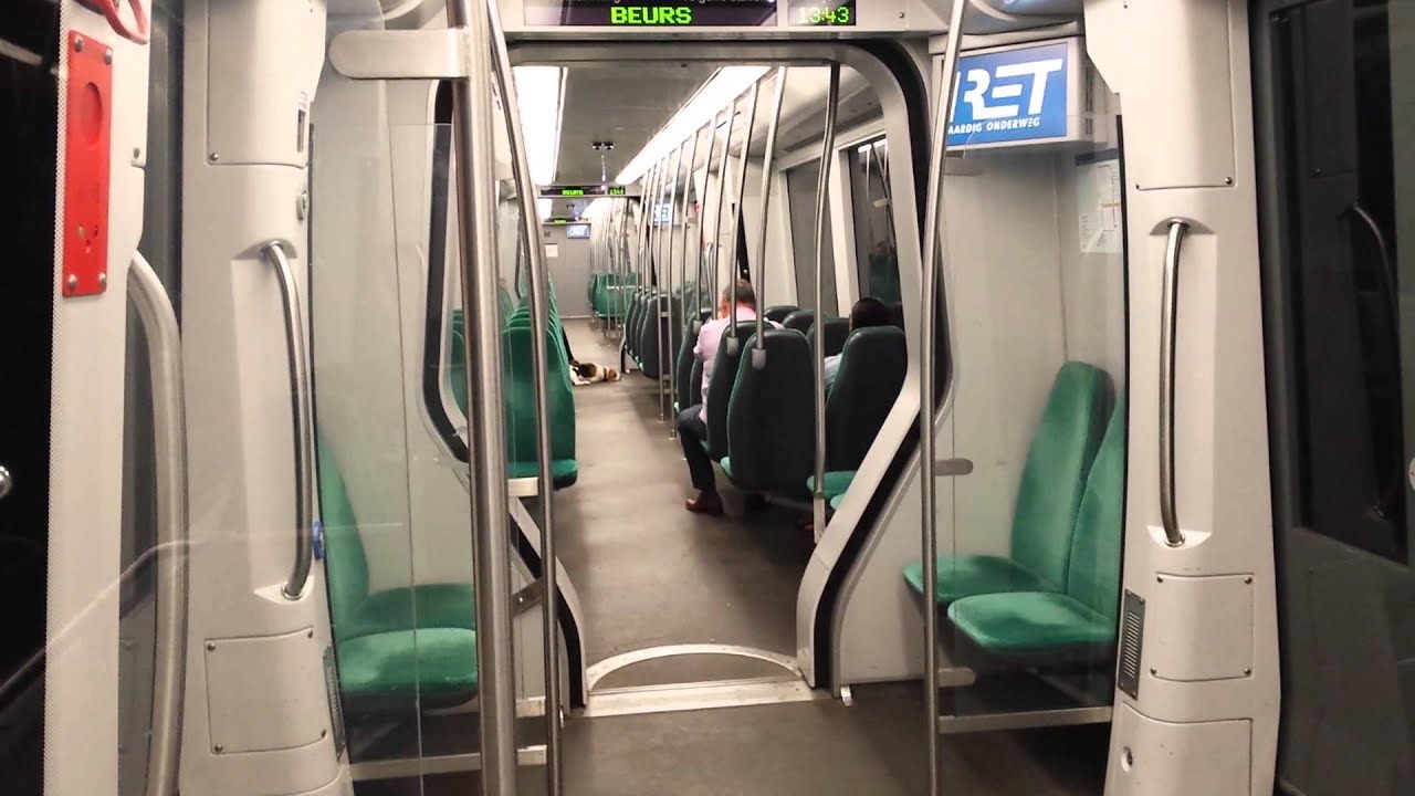 RET Metro Type SG3 (5626) rit op Lijn B tot Kralingse Zoom tussen ...