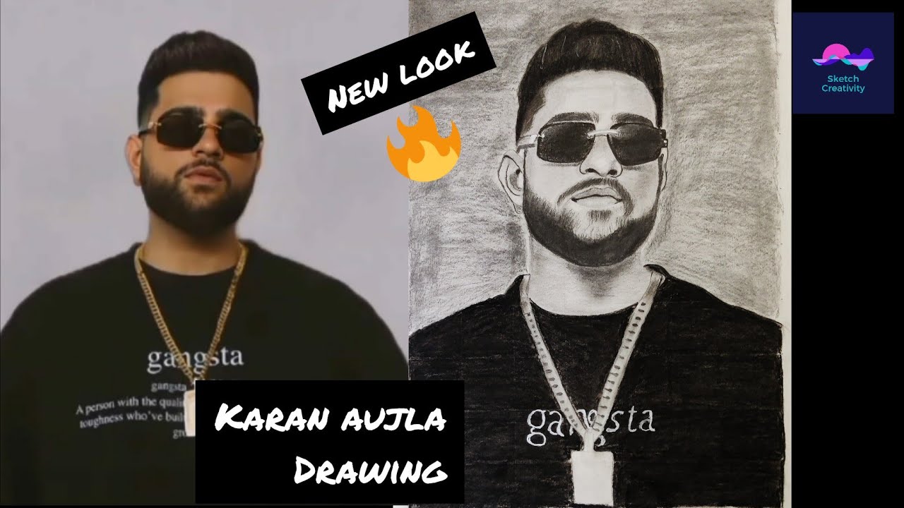 Karan aujla Drawing || Karan aujla Sketch#sketchcreativity #howtodraw # ...