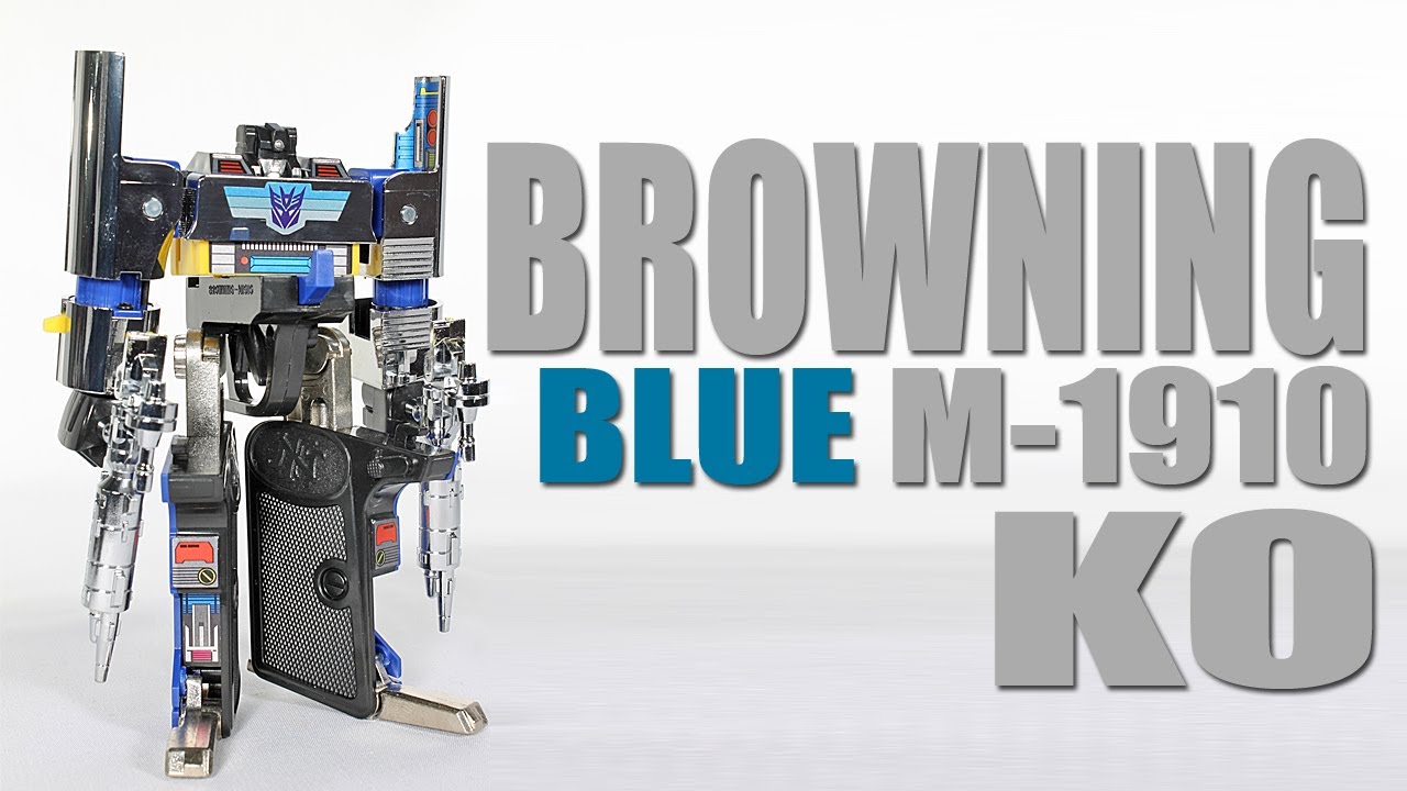 G1 Browning M-1910 KO Blue Version Transformers Masterforce review with ...