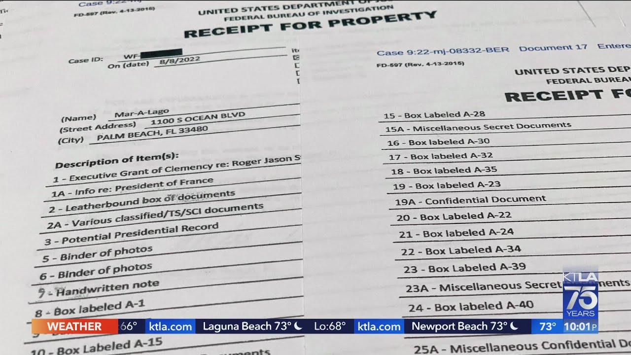 FBI agents found classified documents in Mar-a-Lago search - YouTube